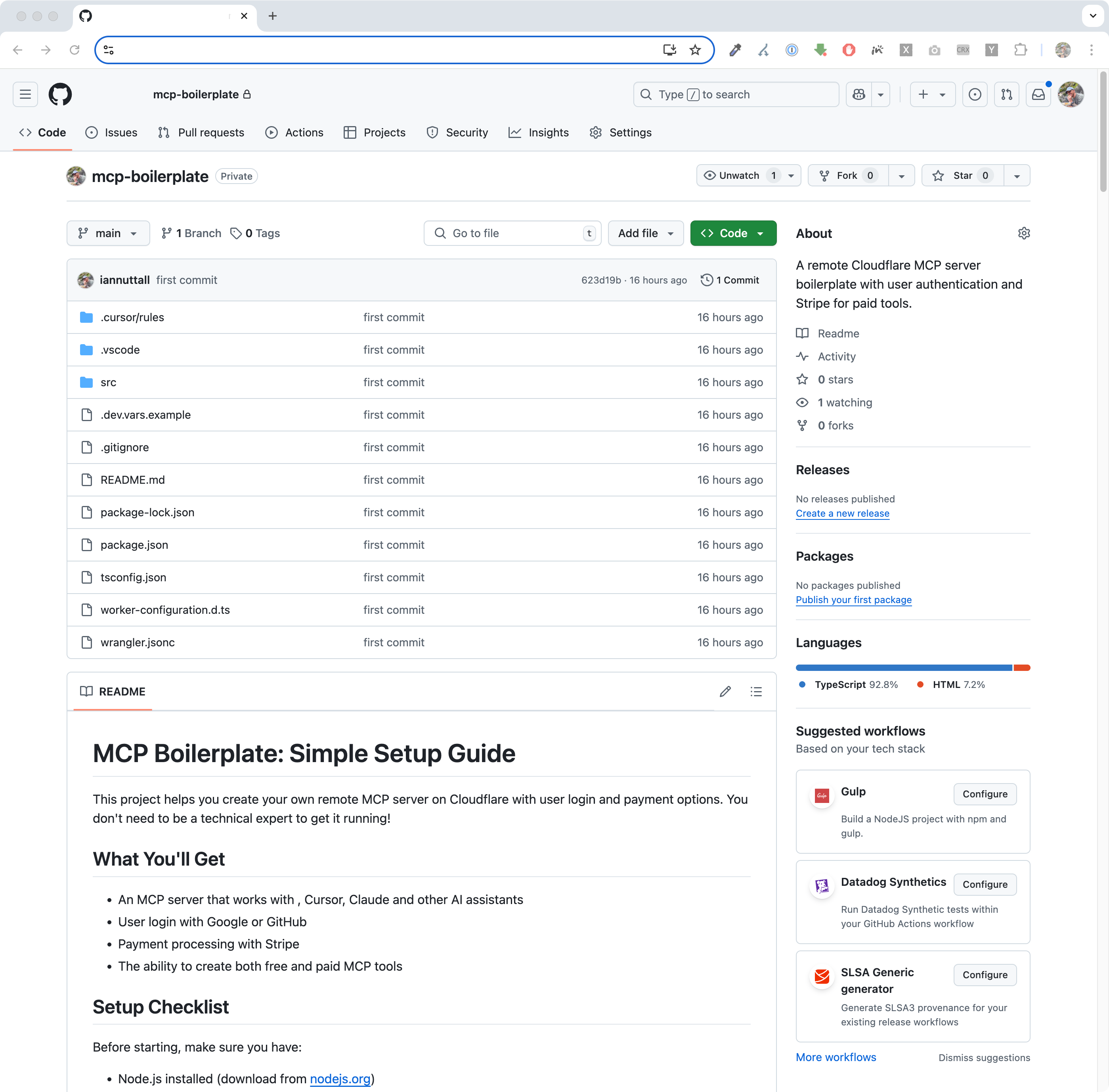 The MCP boilerplate for vibe coders